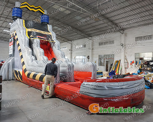 How to repair a leak in a commercial inflatable water slide ...