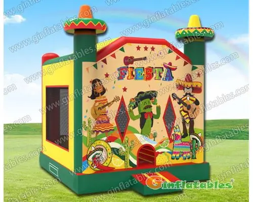 Mexican Fiesta theme bounce house for party rentals | Inflatable ...
