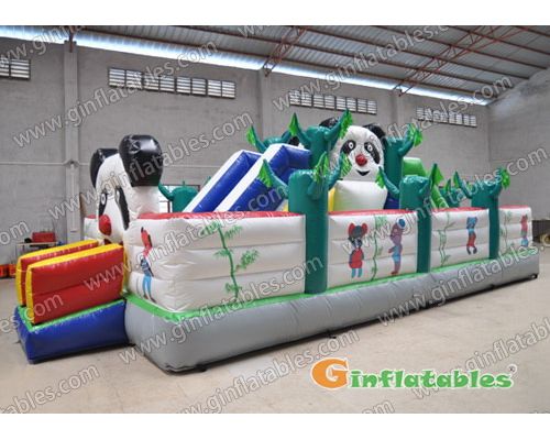Giant Panda Slide Combo | Inflatable Funlands | Products | Ginflatables