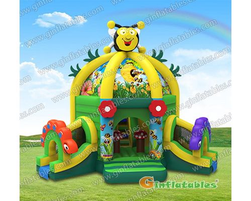 Honey Bee Funland With 2 Slides | Inflatable Funlands | Products ...