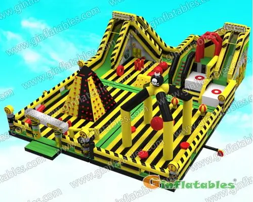 Toxic Rush Giant Playground | Inflatable Funlands | Products | Ginflatables