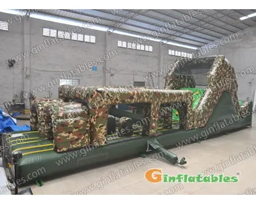 39 ft L Inflatable camouflage obstacle course for sale | Obstacle ...