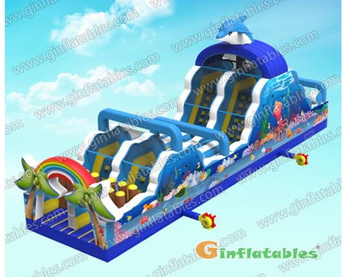 Ocean Obstacle Course | Obstacle Courses | Products | Ginflatables