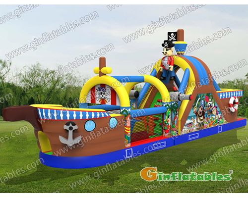 Pirate Ship Obstacle | Obstacle Courses | Products | Ginflatables