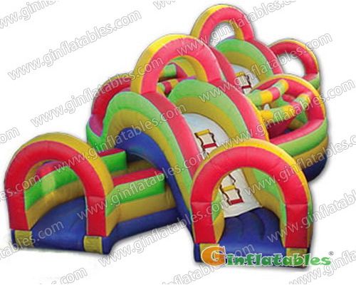 Cross Obstacle Course | Obstacle Courses | Products | Ginflatables
