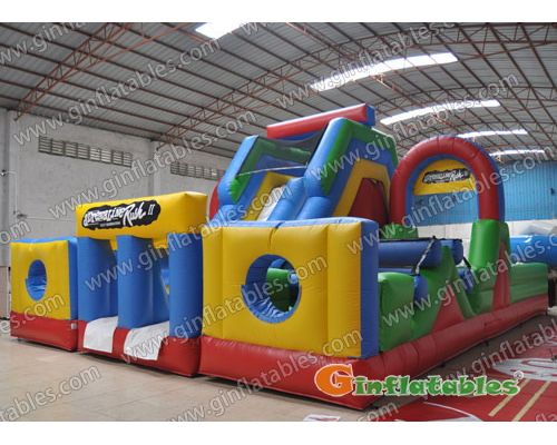 23ftWx15ftH Adrenaline rush obstacle inflatables | Obstacle Courses ...