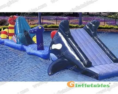 Inflatable Whale Water Bridge | Sealed Water Games | Products ...