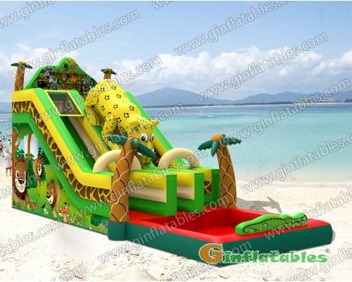 Jungle Dual Water Slide | Inflatable Water Slides | Products | Ginflatables