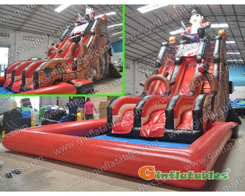 Pirate Slide With Pool | Inflatable Water Slides | Products | Ginflatables