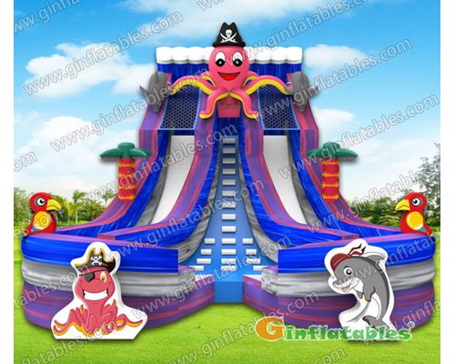 Octopus Dual Slide | Inflatable Water Slides | Products | Ginflatables