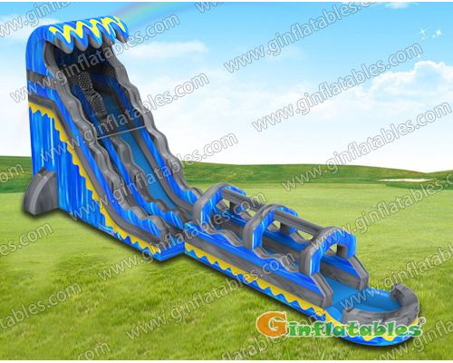 60 ft Giant Blue wave water slide n slip inflatables for sale ...