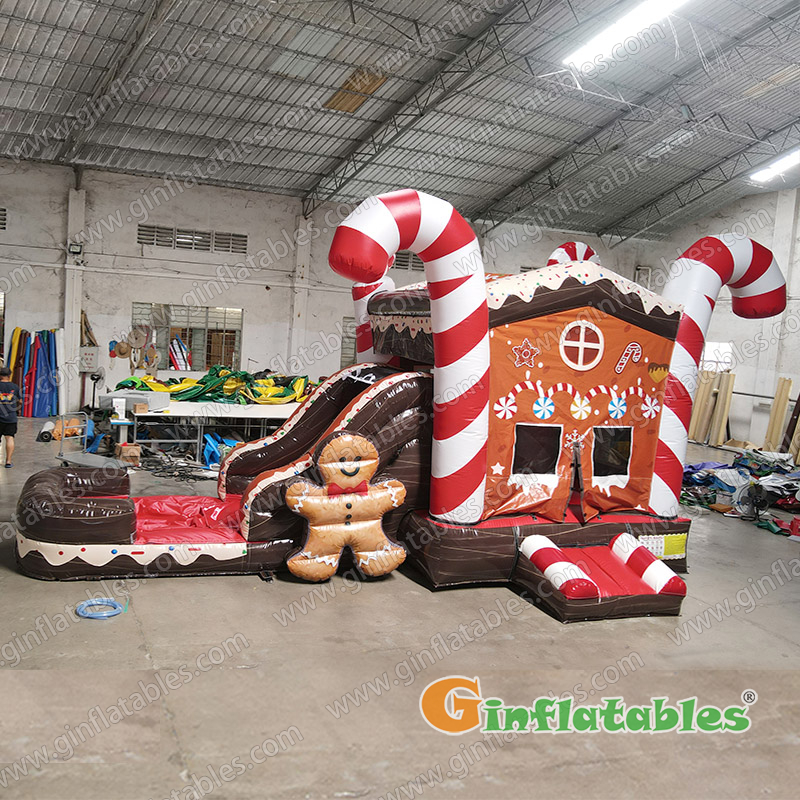 Candy Cane Christmas Bounce Combo | Christmas Inflatables | Products | Ginflatables