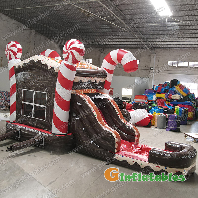 Candy Cane Christmas Bounce Combo | Christmas Inflatables | Products | Ginflatables