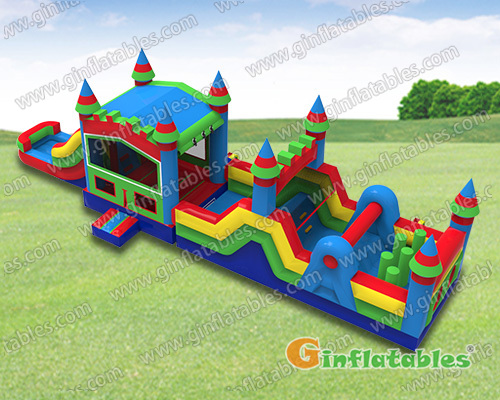 YARD/Water inflatable obstacle courses bounce house for kids and adults ...