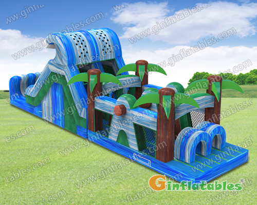 YARD/Water inflatable obstacle courses bounce house for kids and adults ...